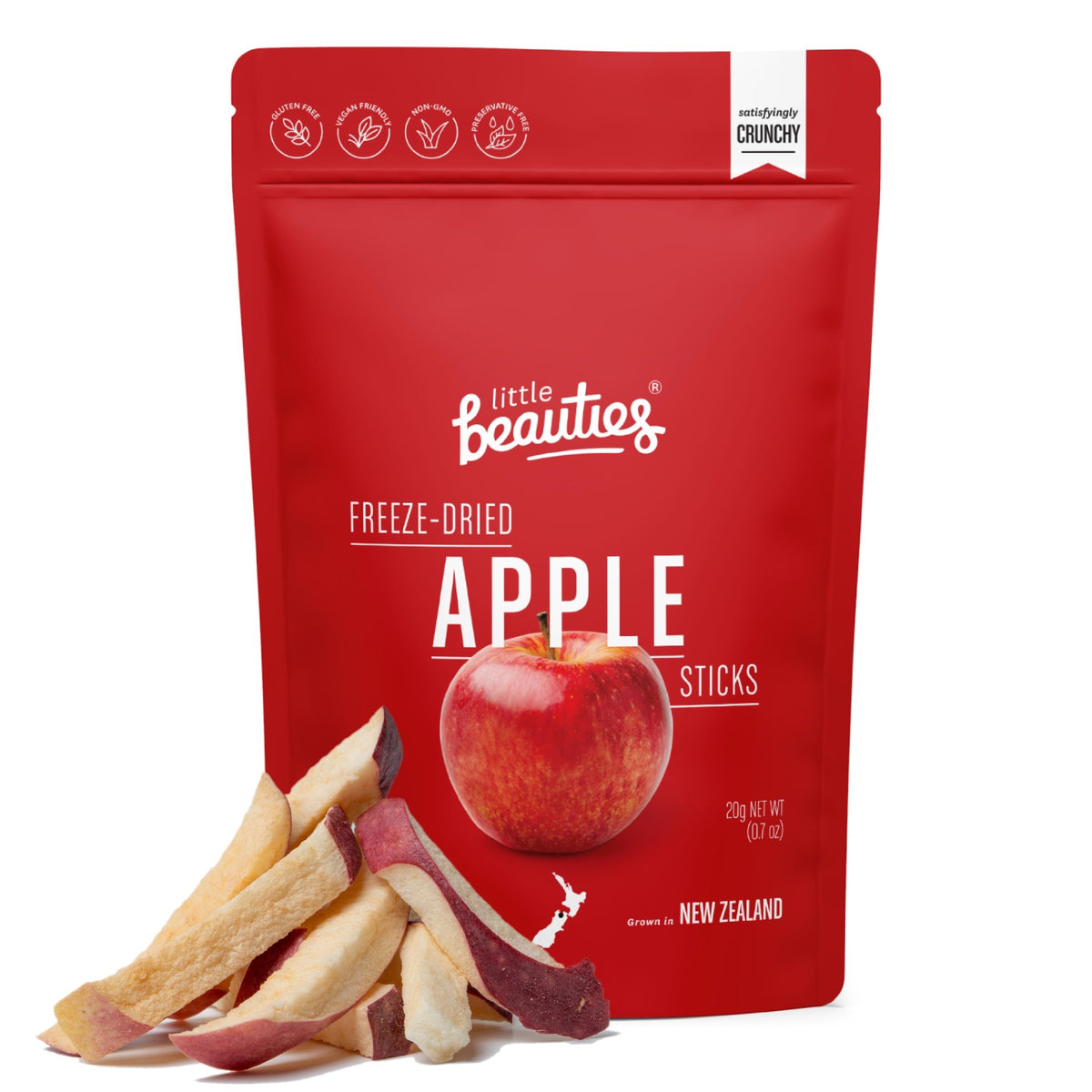 Crunchy Apple Sticks - 20g – Little Beauties Fruit