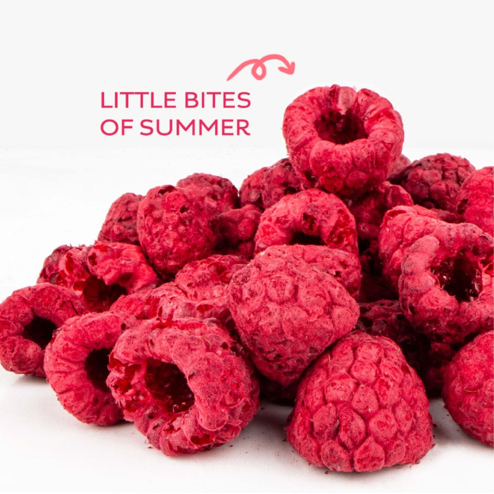 Crunchy Whole Raspberries - 80 grams – Little Beauties Fruit